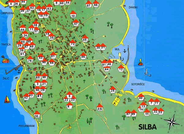 Island Silba, Villas, Houses, Apartments, Rent, Booking